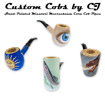 Custom Corn Cob Pipes by CJ On Sale ~ Custom Painted Corn Cob Pipes by ...